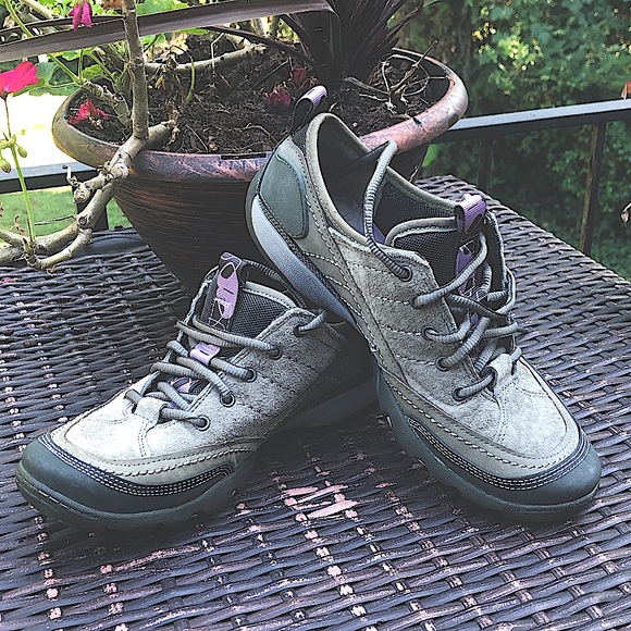 Merrell | Shoes | Merrell Mimosa Lace Hiking Shoes In Gray And Lilac ...